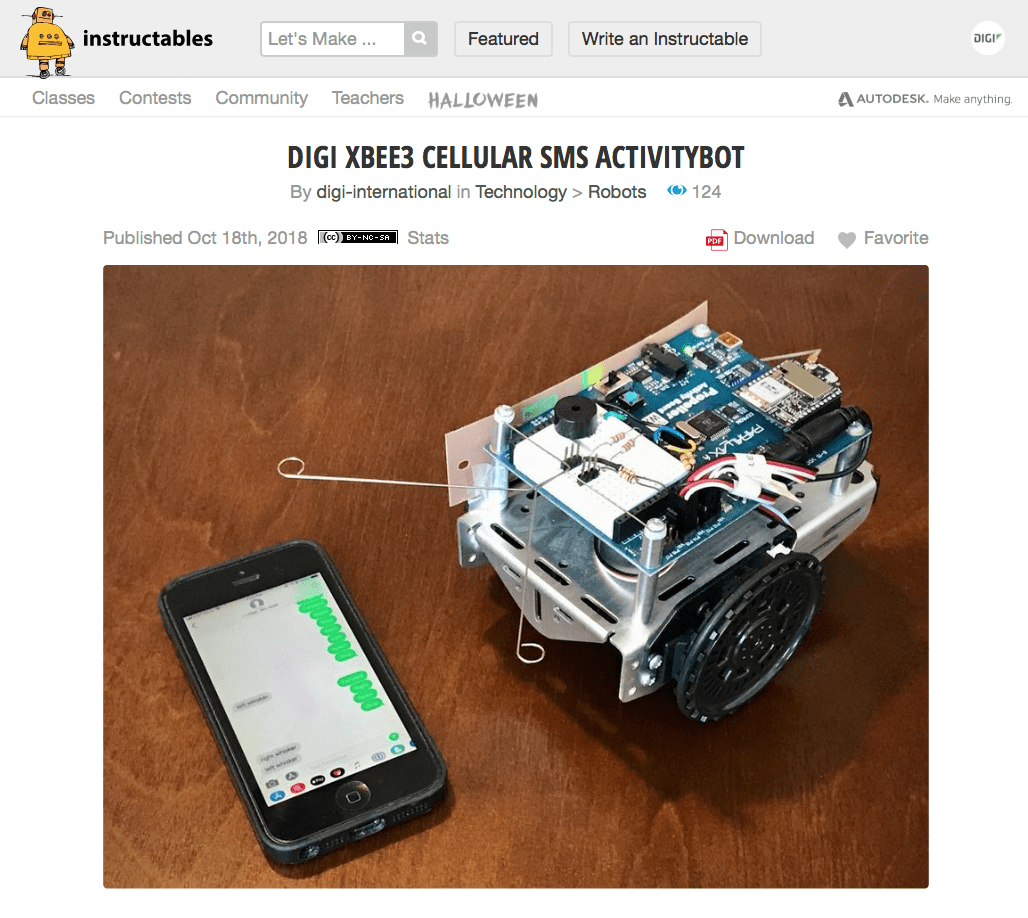 Text Message-Controlled Robot – Rob Faludi