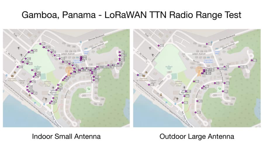 Gamboa, Panama – LoRaWAN Radio Range Test – Rob Faludi